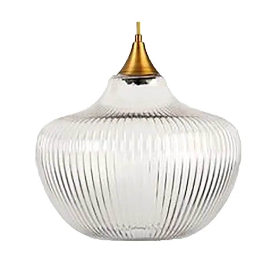 מנורה תלויה מזכוכית שקופה AM124 – חותם